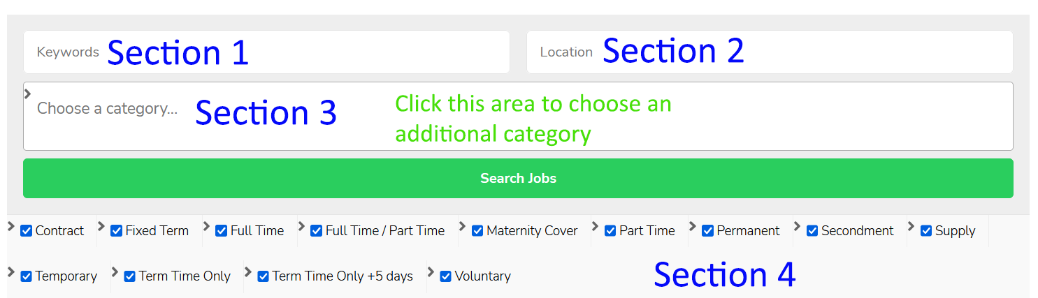 How to filter your job search using the search function box – Catholic ...